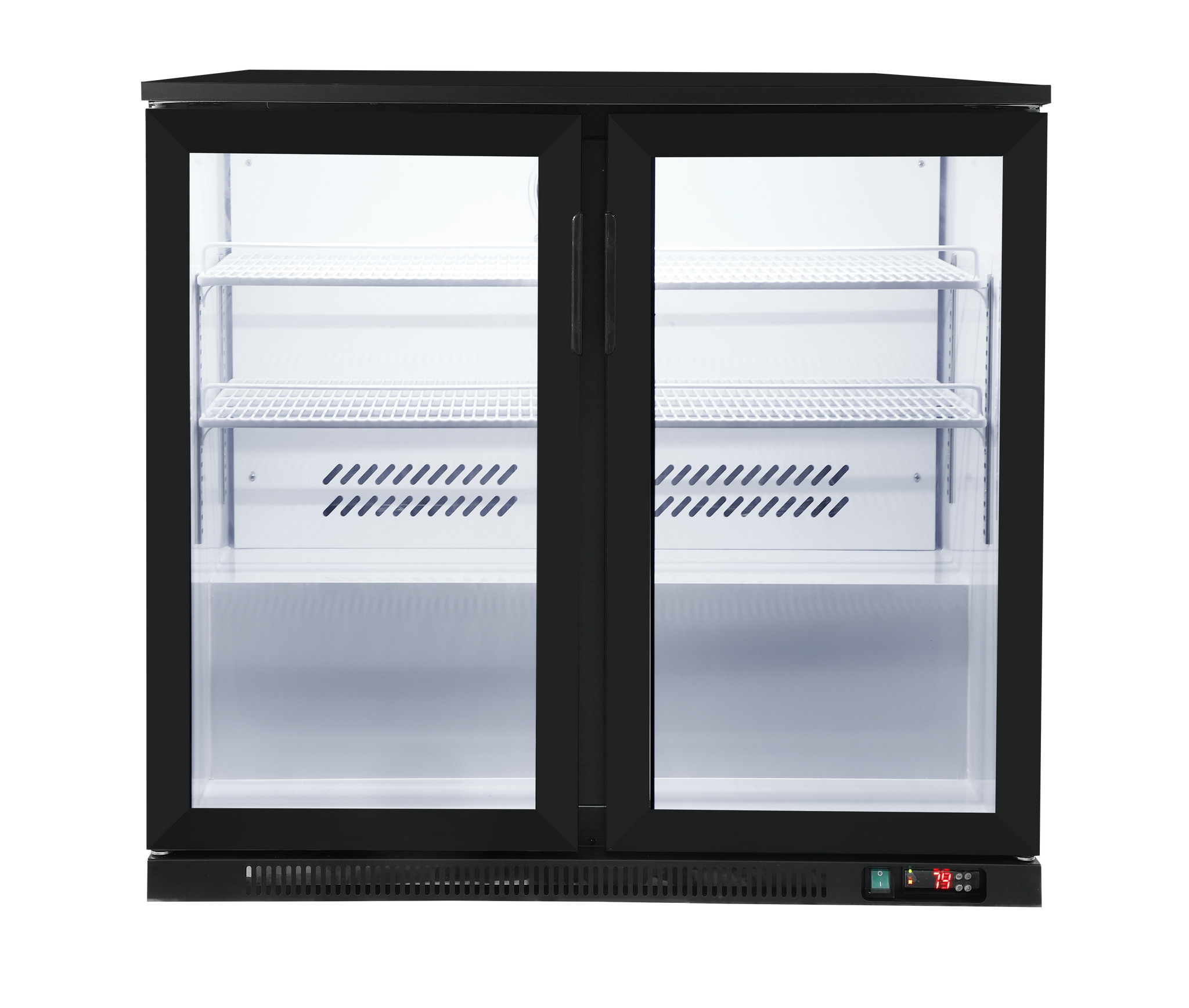 West Kitchen WBC250 35"W Back Bar Refrigerator with 2 Glass Doors