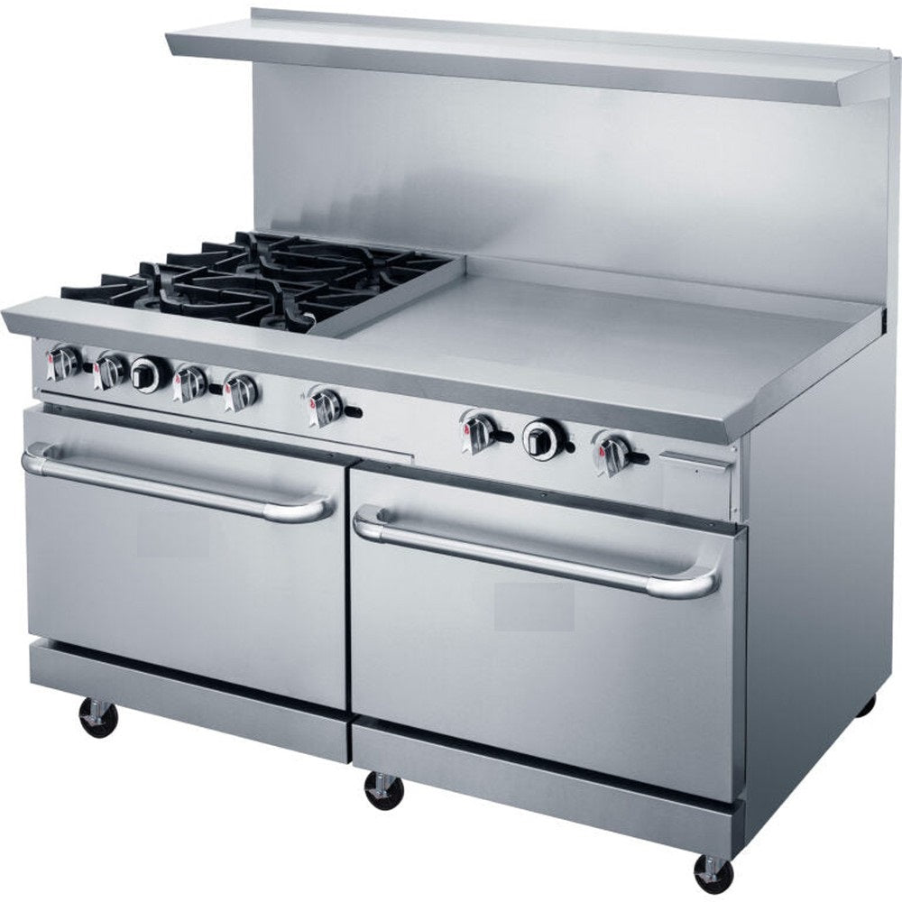 West Kitchen WCR60-4B36GM Gas Oven Range | 4 Burners & Griddle